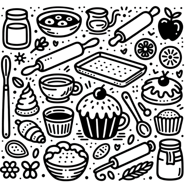 Backen PDF zum Ausdrucken - Meine-Malvorlage.de