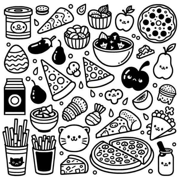 Essen Malvorlage zum Ausdrucken - Meine-Malvorlage.de