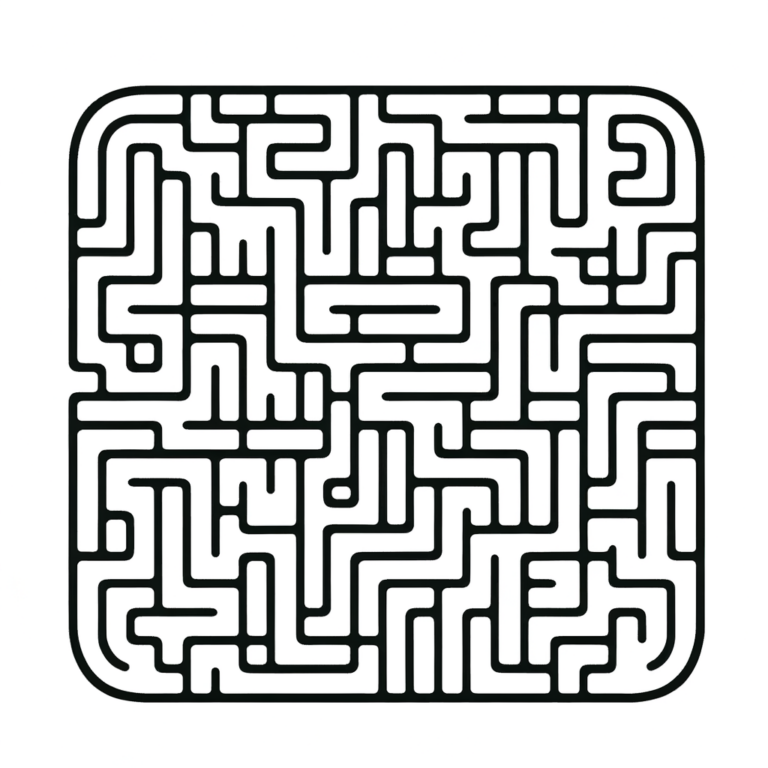 Kostenlose Labyrinth PDF Vorlage - Meine-Malvorlage.de