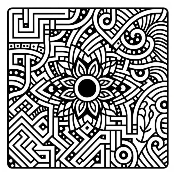 Labyrinth Ausmalbilder zum Drucken - Meine-Malvorlage.de