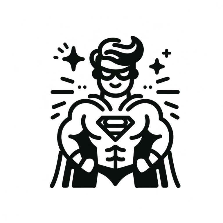 Superheld Ausmalbild PDF zum Drucken - Meine-Malvorlage.de